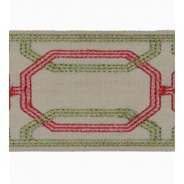 Delano Octagon Braid Trimming in Red/Green by Colefax and Fowler | Jane ...