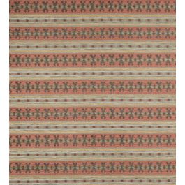 Dorian Fabric in Tomato/Green by Colefax and Fowler | Jane Clayton