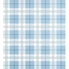 Douglas Plaid Wallpaper in Light Blue by Thibaut | Jane Clayton