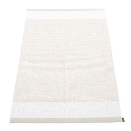 Edit Rug in Fossil/White/White Metallic by Pappelina | Jane Clayton