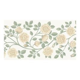 Elsas Bard Wallpaper in Cream/Green by Borastapeter | Jane Clayton