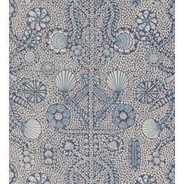 Shell Grotto Fabric by Fermoie in Blueberry | Jane Clayton