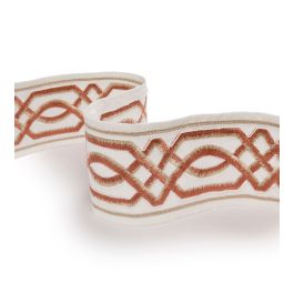 Fete Key Braid Trimming in Coral by James Hare | Jane Clayton