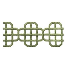 Fret Applique Trimmings in Juniper by Thibaut | Jane Clayton