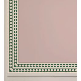 Harlequin Border Wallpaper in Green by Ottoline | Jane Clayton