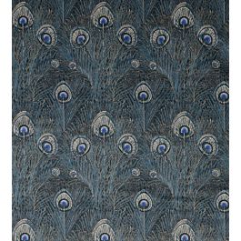Hera Feather in Ladbroke Linen Fabric in Lapis by Liberty | Jane Clayton