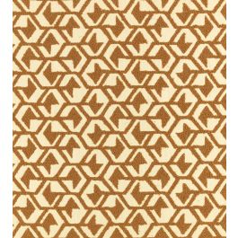 Hex Fabric in Tan by Zinc | Jane Clayton