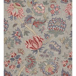 Oleander Fabric by Ian Sanderson in Swedish Grey | Jane Clayton