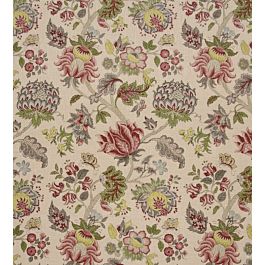 Oleander Fabric by Ian Sanderson in Green Tea | Jane Clayton
