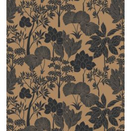 Inara Wallpaper in Noir/Dore by Casamance | Jane Clayton