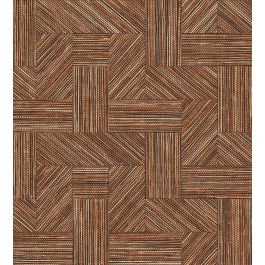 Intarsio Wallpaper in Burnt Sienna by Arte | Jane Clayton