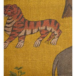 Burundi Fabric by James Malone in Sahara | Jane Clayton