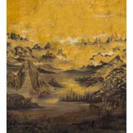 Kami Wallpaper mural in Chai by Coordonne | Jane Clayton