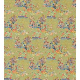 Knights Tale Fabric in Spring Green by GP & J Baker | Jane Clayton