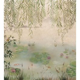 Lotus Wallpaper mural in Spring by Coordonne | Jane Clayton