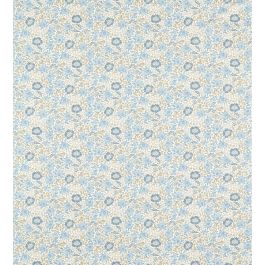 Mallow Fabric in Denim/Ivory by Clarke & Clarke | Jane Clayton