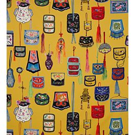 Miao Fabric by Manuel Canovas in Safran | Jane Clayton