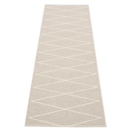 Max Runner Rug in Linen/Vanilla by Pappelina | Jane Clayton