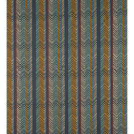 Medina Stripe Fabric in Blue/Multi by Jane Churchill | Jane Clayton