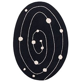 Milky Way Rug by Lorena Canals in Black & White | Jane Clayton