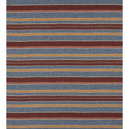 Morro Stripe Fabric in Red/Blue by Jane Churchill | Jane Clayton