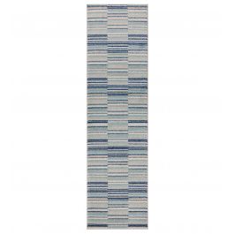 Muse Stripe Runner Rug in Blue by Asiatic | Jane Clayton