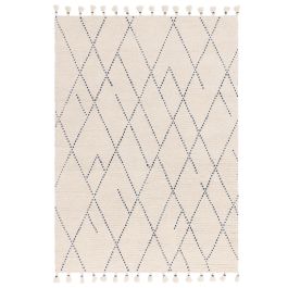 Nepal Linear Rug in Cream Blue by Asiatic | Jane Clayton