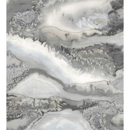 Obsidian Panel B Wallpaper mural in Snowflake by Harlequin | Jane Clayton