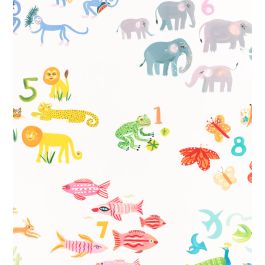 One Two Three Wallpaper in Blue by Villa Nova | Jane Clayton