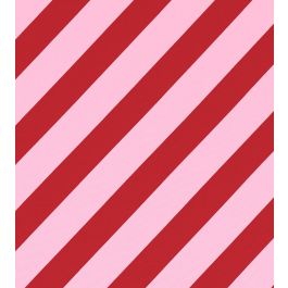 Paper Straw Stripe Fabric in Ruby/Rose by Harlequin | Jane Clayton