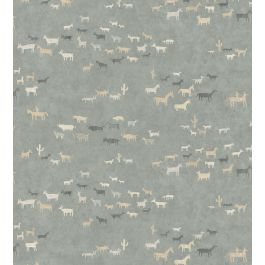 Paper Trail Wallpaper in River by Lewis & Wood | Jane Clayton