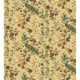 Peacock Toile Fabric in Sepia By John Derian for Designers Guild | Jane ...