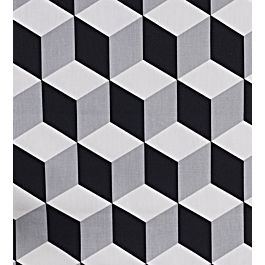 Cube Fabric by Prestigious Textiles in Jet | Jane Clayton