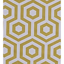 Hex Fabric by Prestigious Textiles in Saffron | Jane Clayton