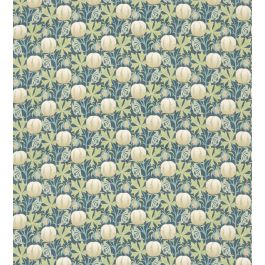Pumpkins Cotton Fabric in Green/Blue by GP & J Baker | Jane Clayton