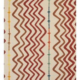 Rick Rack Fabric in Terracotta by Christopher Farr Cloth | Jane Clayton