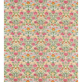 Rose Fabric in Boughs Green/Rose by Morris & Co | Jane Clayton