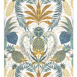 Samba Wallpaper in Vert Canopee by Casadeco | Jane Clayton