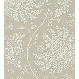 Mapperton Wallpaper by Sanderson in Linen / Cream | Jane Clayton