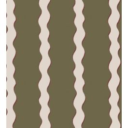 Scroll Stripe Fabric in Hunter by Parker & Jules | Jane Clayton