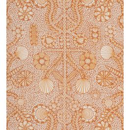 Shell Grotto Fabric in Orange by Fermoie | Jane Clayton