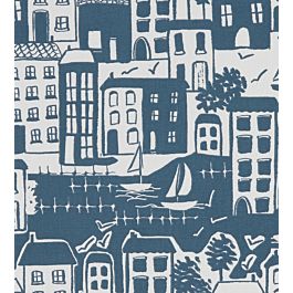 Waterside Fabric by Studio G in Navy | Jane Clayton