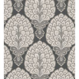 Sultan Wallpaper in Charcoal by Warner House | Jane Clayton
