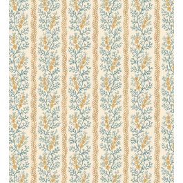 Symington Wallpaper in Ochre/Blue by GP & J Baker | Jane Clayton