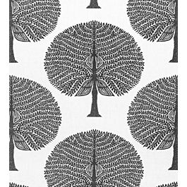 Mulberry Tree Fabric by Thibaut in Black and White | Jane Clayton