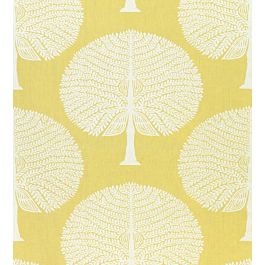 Mulberry Tree Fabric by Thibaut in Yellow | Jane Clayton