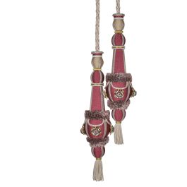Volanges Double Tassels Tieback Trimmings in Rouge Cardinalis by Houles ...