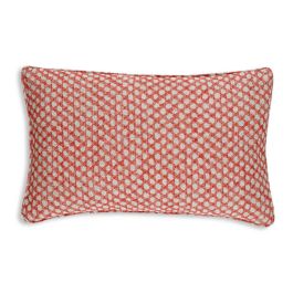 Wicker 53 x 35cm Ready Made Cushions in Red by Fermoie | Jane Clayton