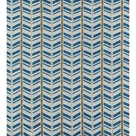 Woodbridge Stripe Fabric in Indigo by Nina Campbell | Jane Clayton
