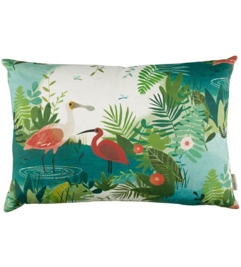 Amazon River Ready Made Cushions by Villa Nova in Blue Green 40x60cm Jane Clayton